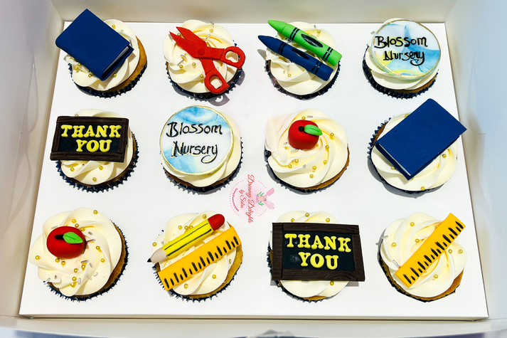 Thank you Teacher Cupcakes – DreamyDelightsBySidra